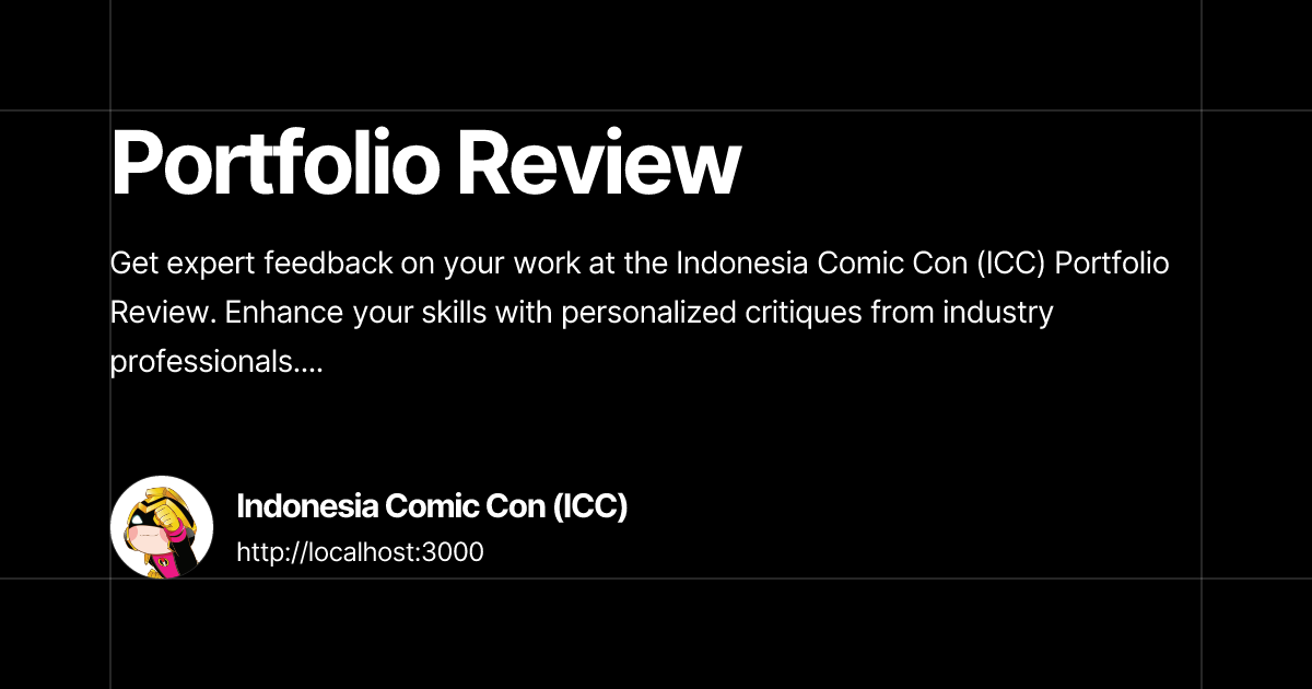 Portfolio Review · Indonesia Comic Con (ICC)